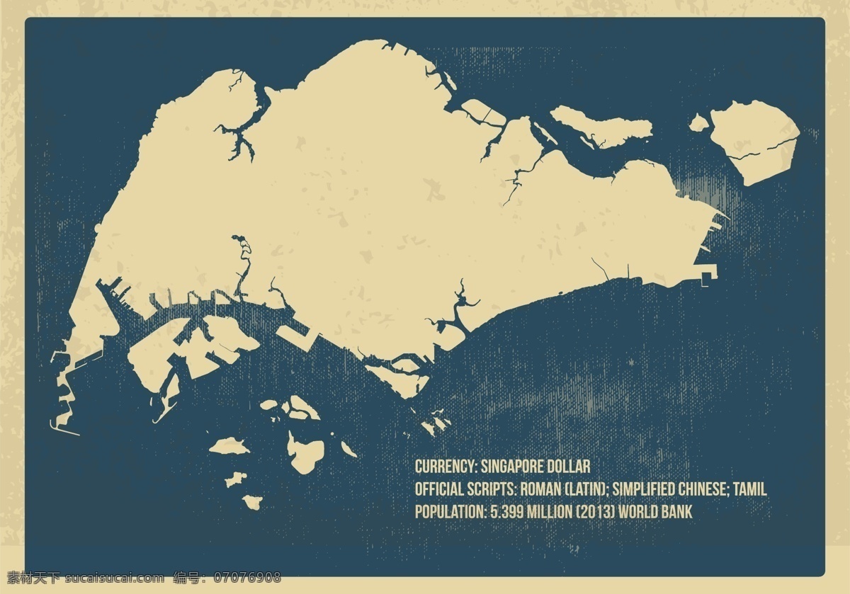 复古新加坡地图素材图片下载-素材编号07076908-素材天下图库