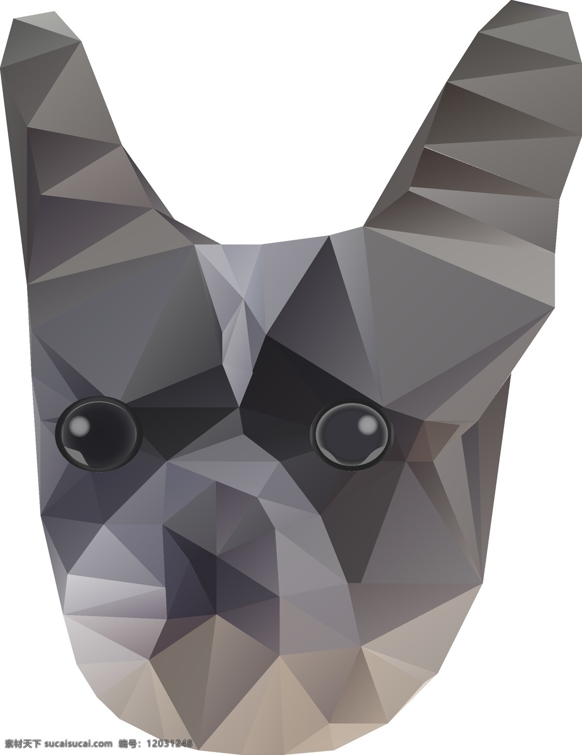 扁平化狗狗lowpolydog素材图片下载-素材编号12031248-素材天下图库