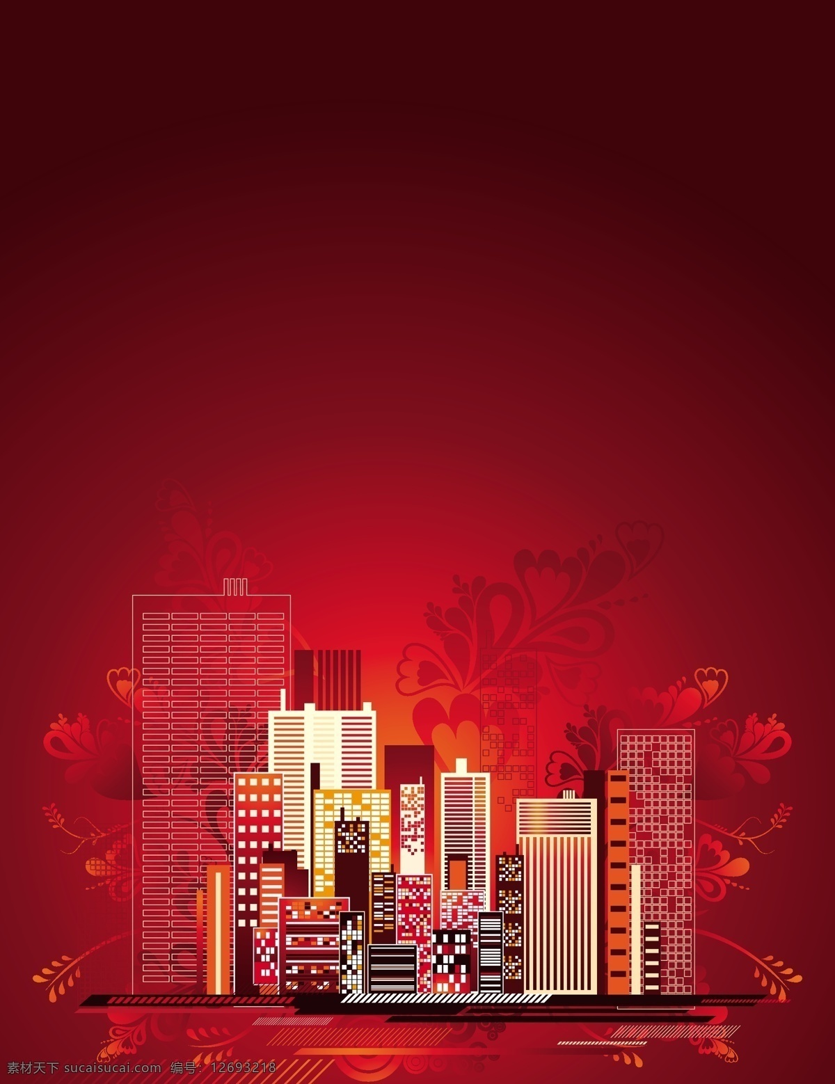 潮流都市建筑矢量素材图片下载-素材编号12693218-素材天下图库
