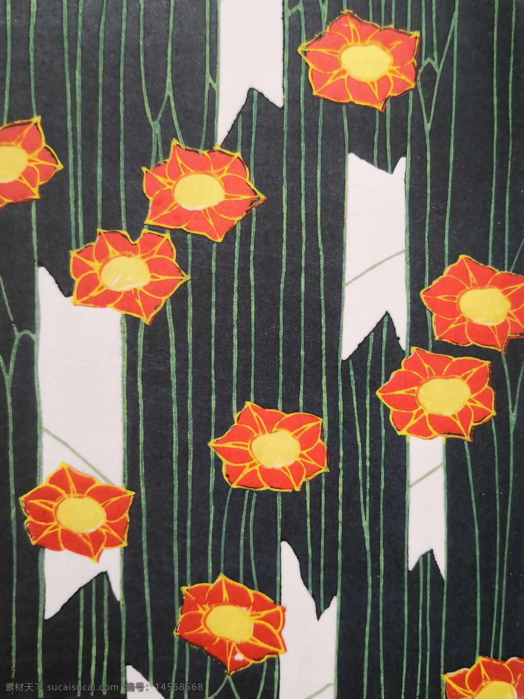 传统 水彩手绘 抽象花卉草木 底图底纹 图案背景贴图素材图片下载-素材编号14568568-素材天下图库